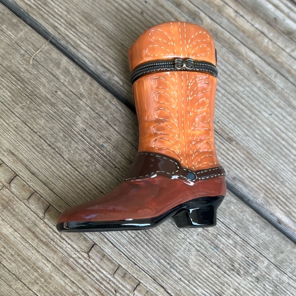 Vintage | Accents | Vintage Western Boot Trinket Box | Poshmark